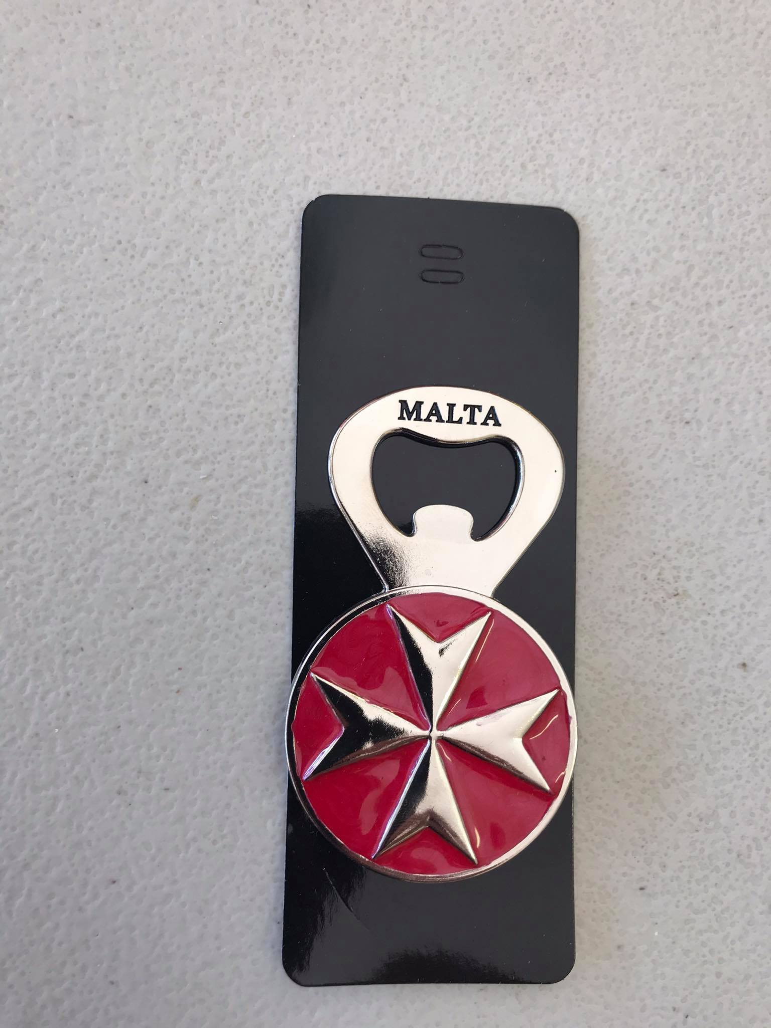Bottle Opener - Red Maltese Cross Magnet MT-ME001 | Malta Cross Connection
