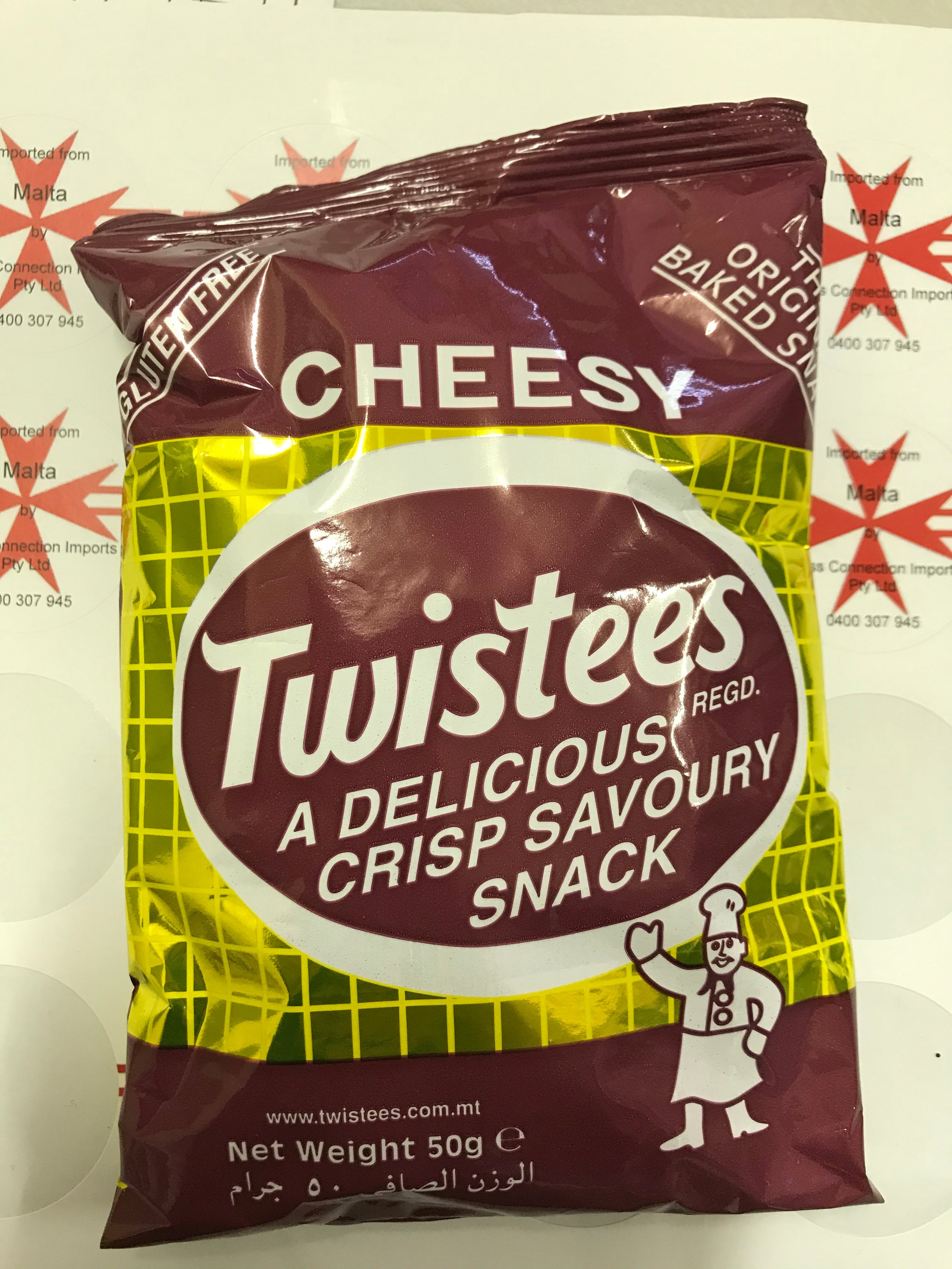 Twistees Box - 48 x 50g packets | Malta Cross Connection